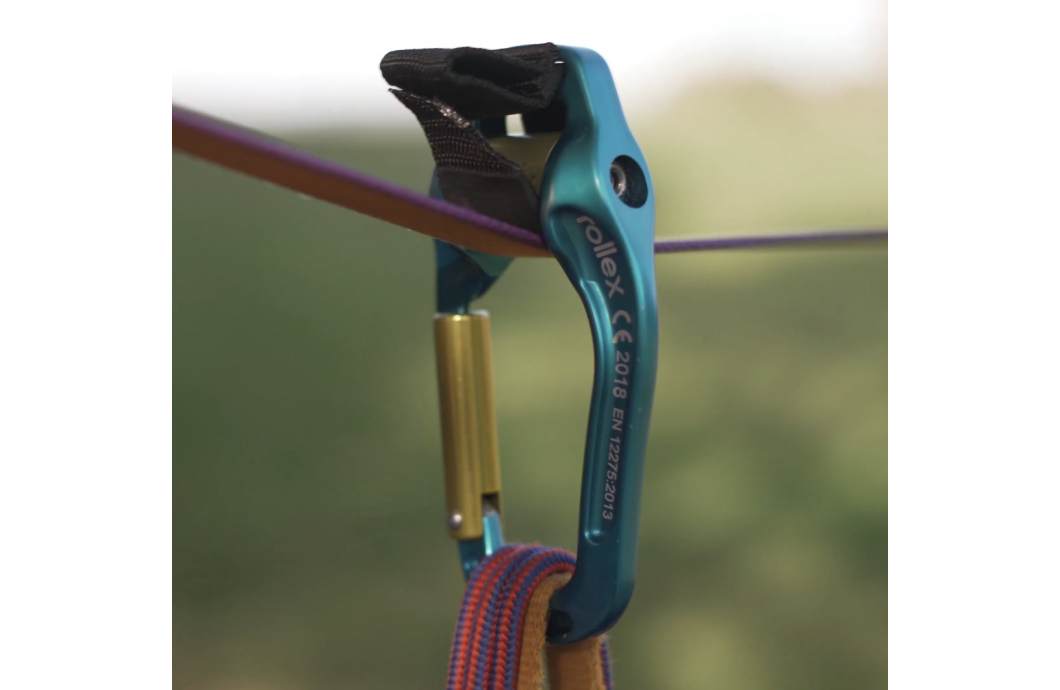 Slide Stop is a simple brake add-on for Rollex slackline, highline ...
